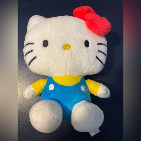 Sanrio | Toys | Sanrio Hello Kitt 8 Plush Classic Blue Yellow Red Bow ...